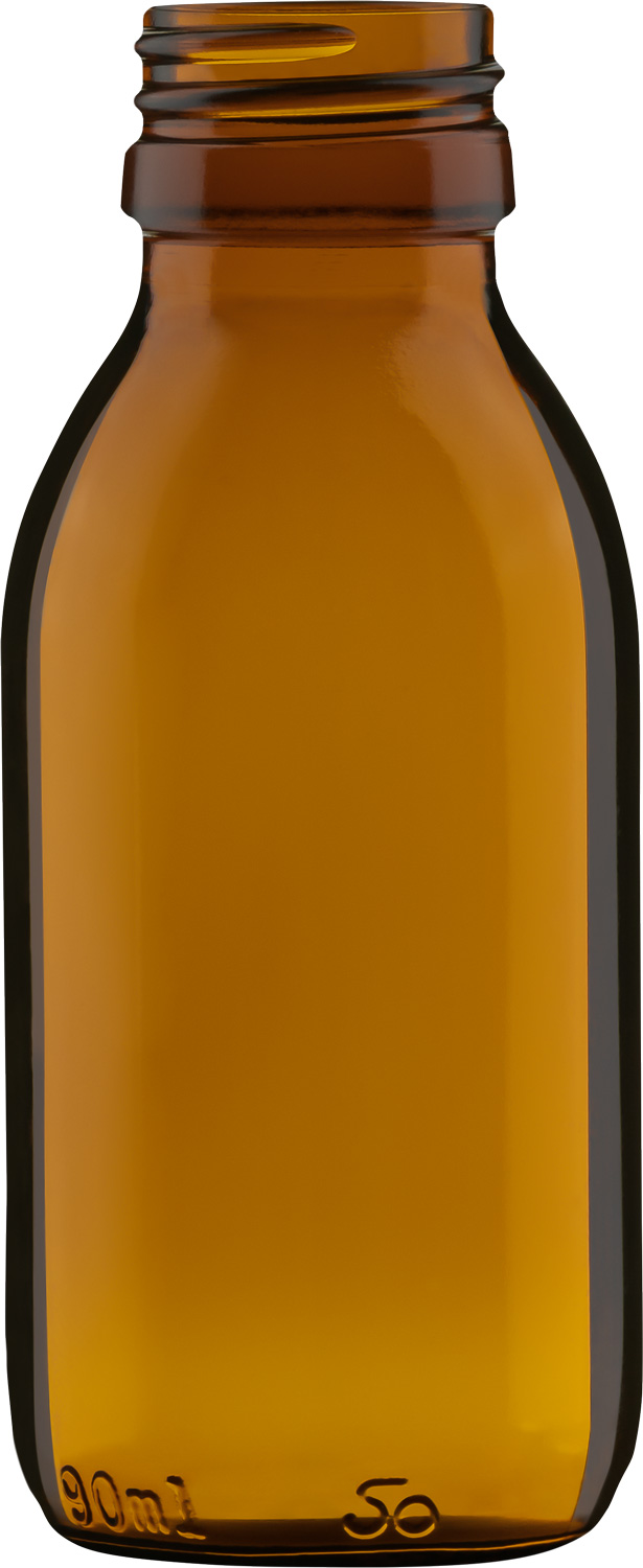 Syrup bottle 90 ml (3 oz) - 72434 - Glass Packaging | Stoelzle
