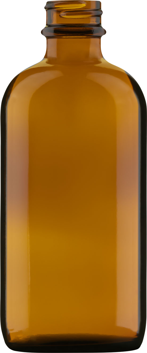 Boston round 118.3 ml (4 oz) - 74007 - Glass Packaging | Stoelzle