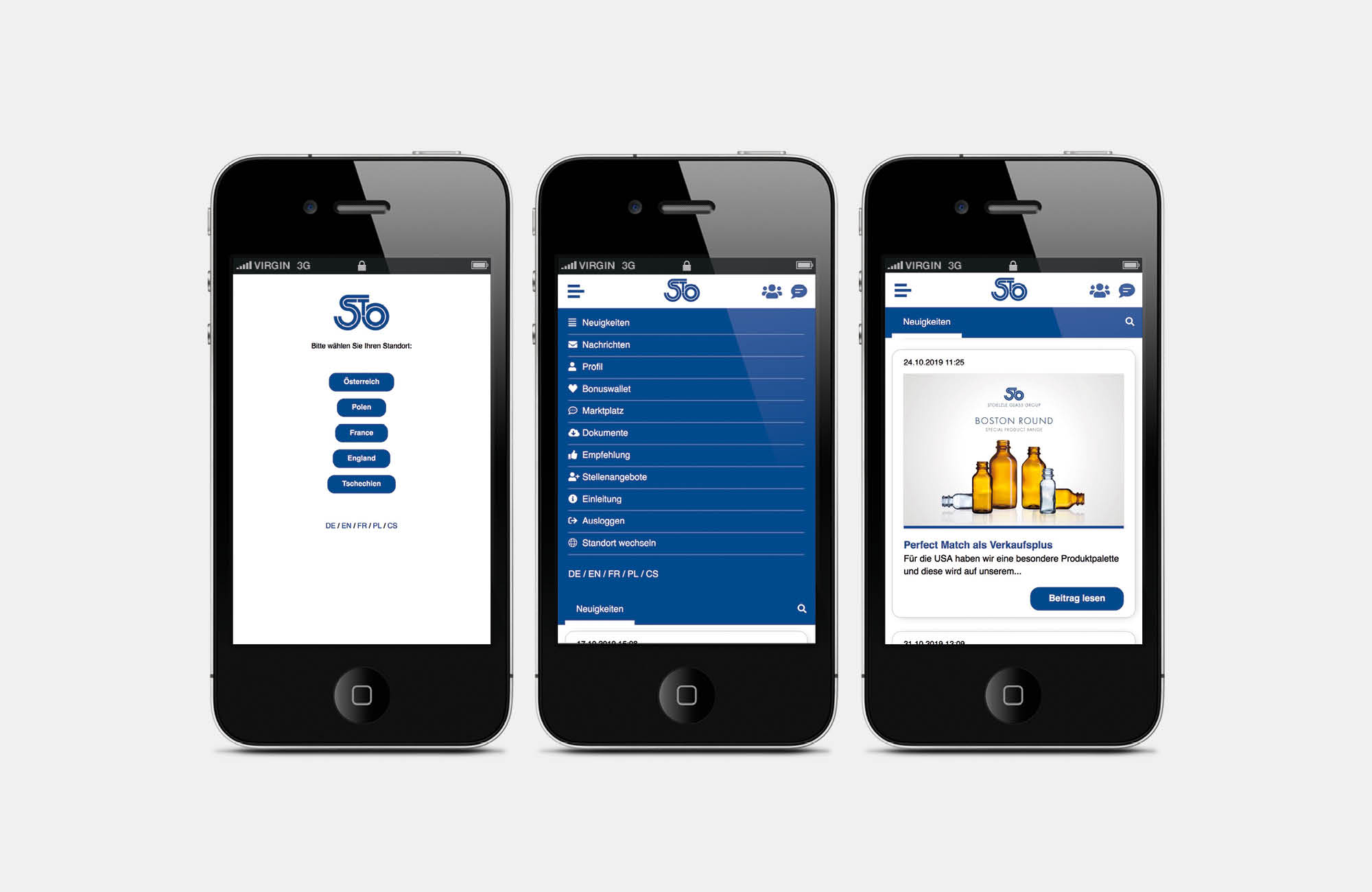 App als Kommunikationstool für die Mitarbeiter | Stoelzle